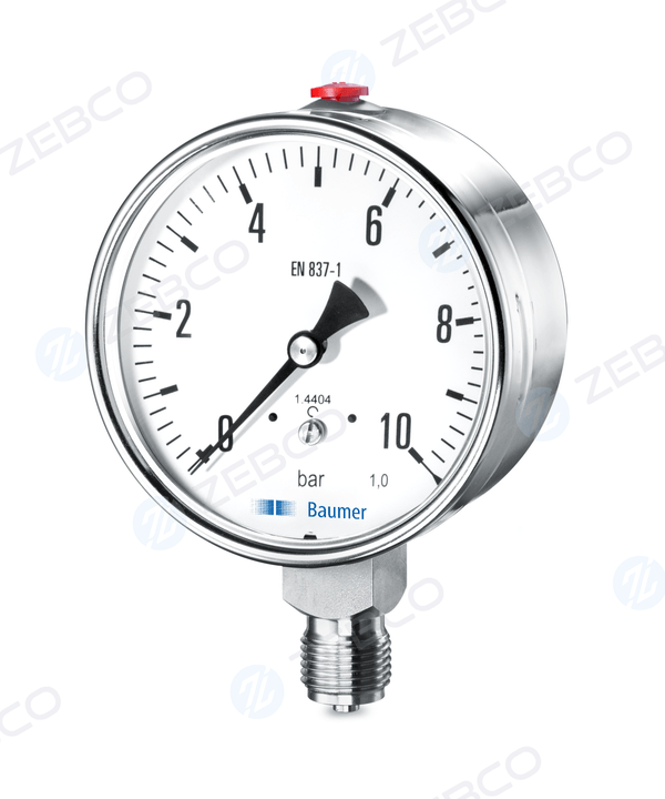 Supplier / Dealer of Baumer SS Pressure Gauge AL Model | Zebco